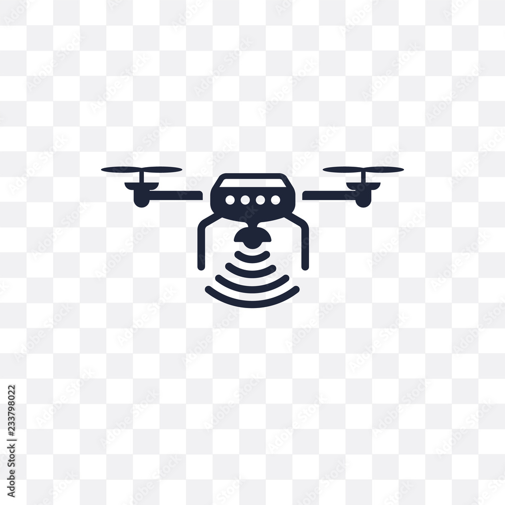 Unmanned aerial vehicle transparent icon. Unmanned aerial vehicle ...