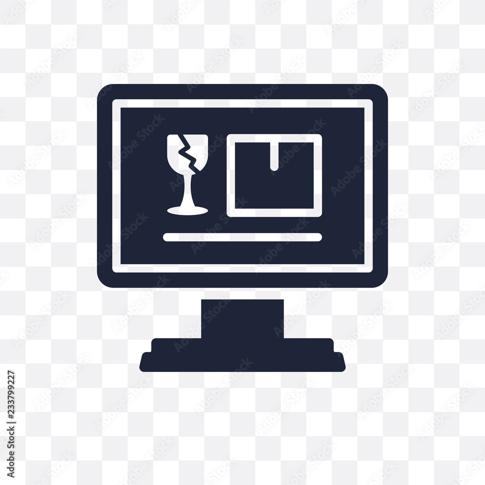 Delivery monitor transparent icon. Delivery monitor symbol design from ...