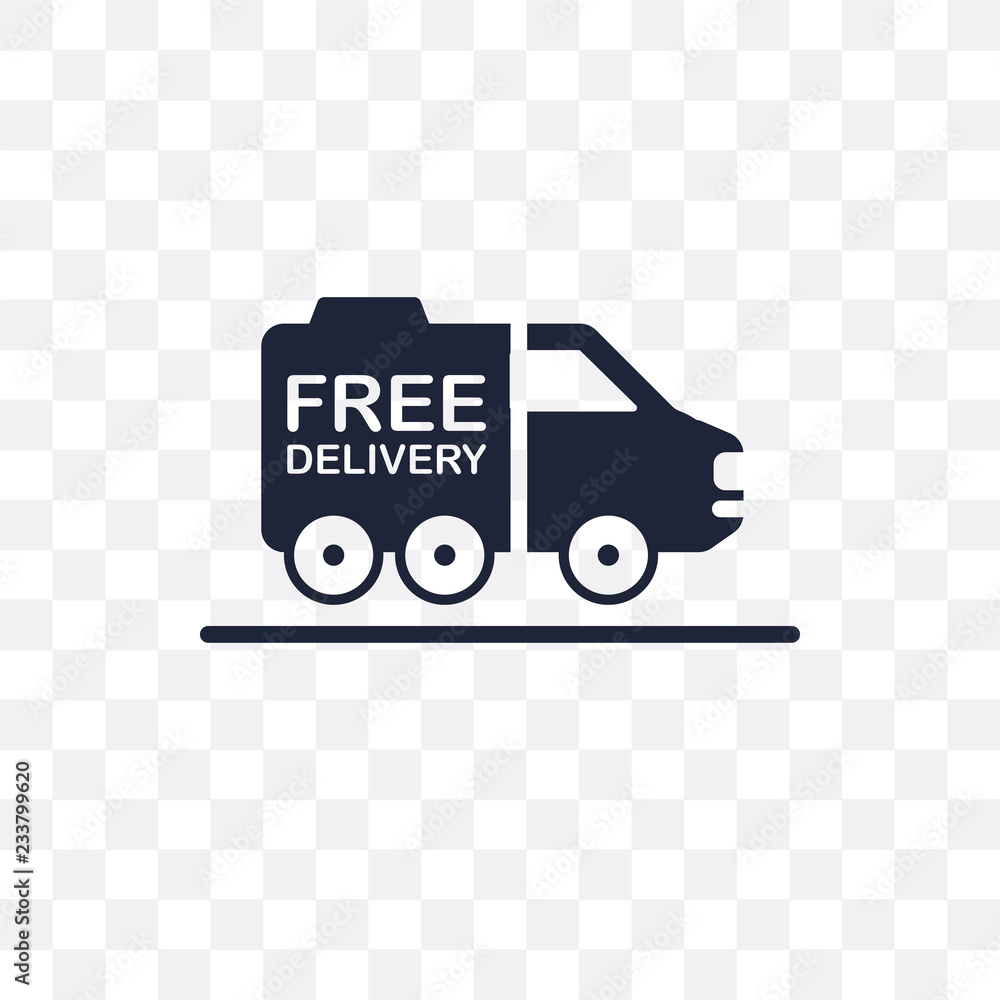 Free delivery transparent icon. Free delivery symbol design from ...