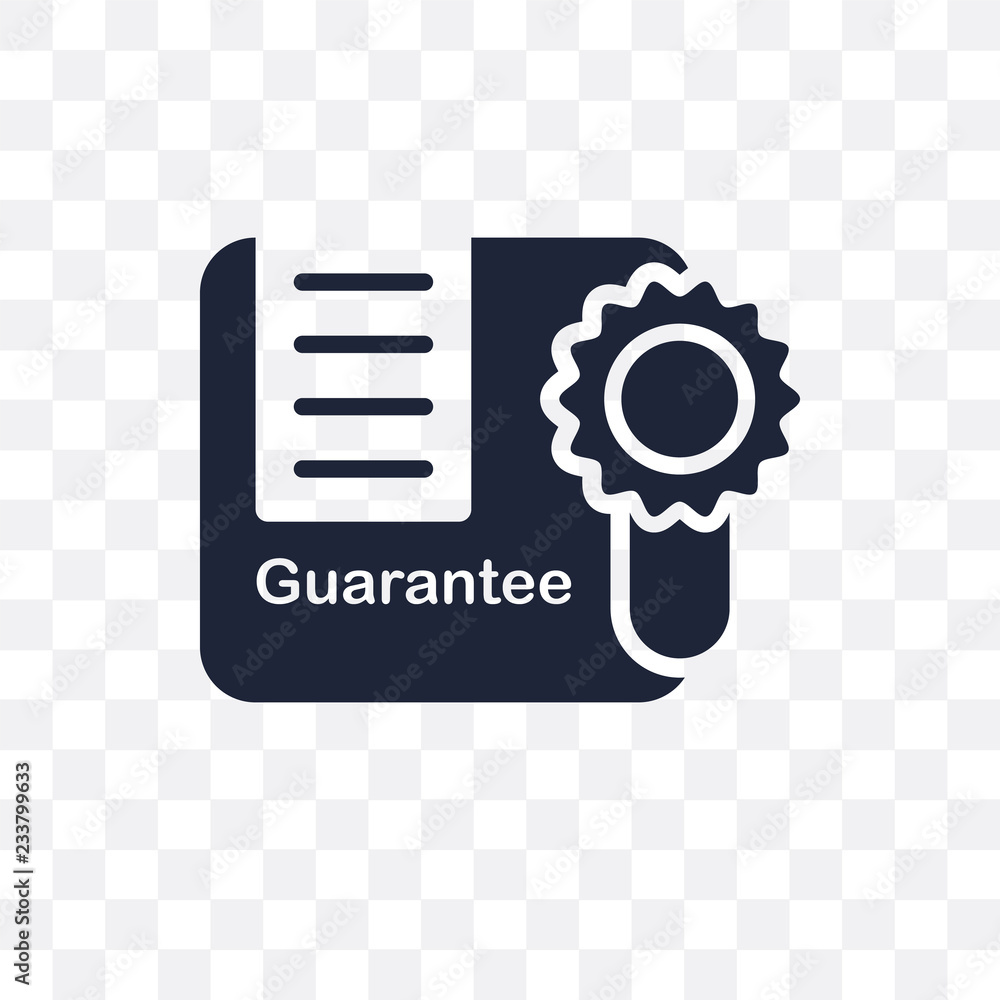 Guarantee transparent icon. Guarantee symbol design from Delivery and ...