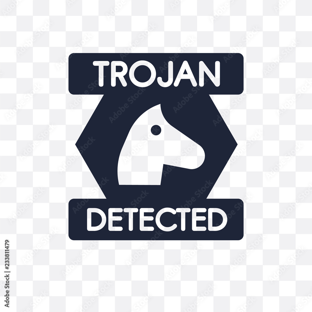 Trojan transparent icon. Trojan symbol design from Internet security ...