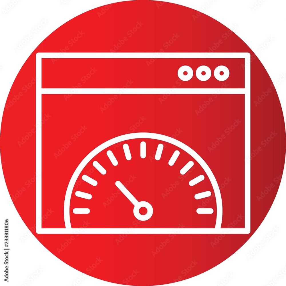 vector browser speed icon in creative design with elements for mobile ...