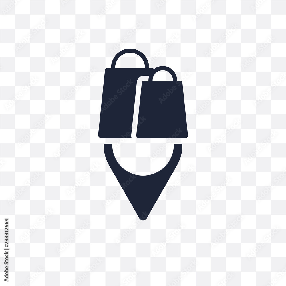 Shopping Pin transparent icon. Shopping Pin symbol design from Maps and ...