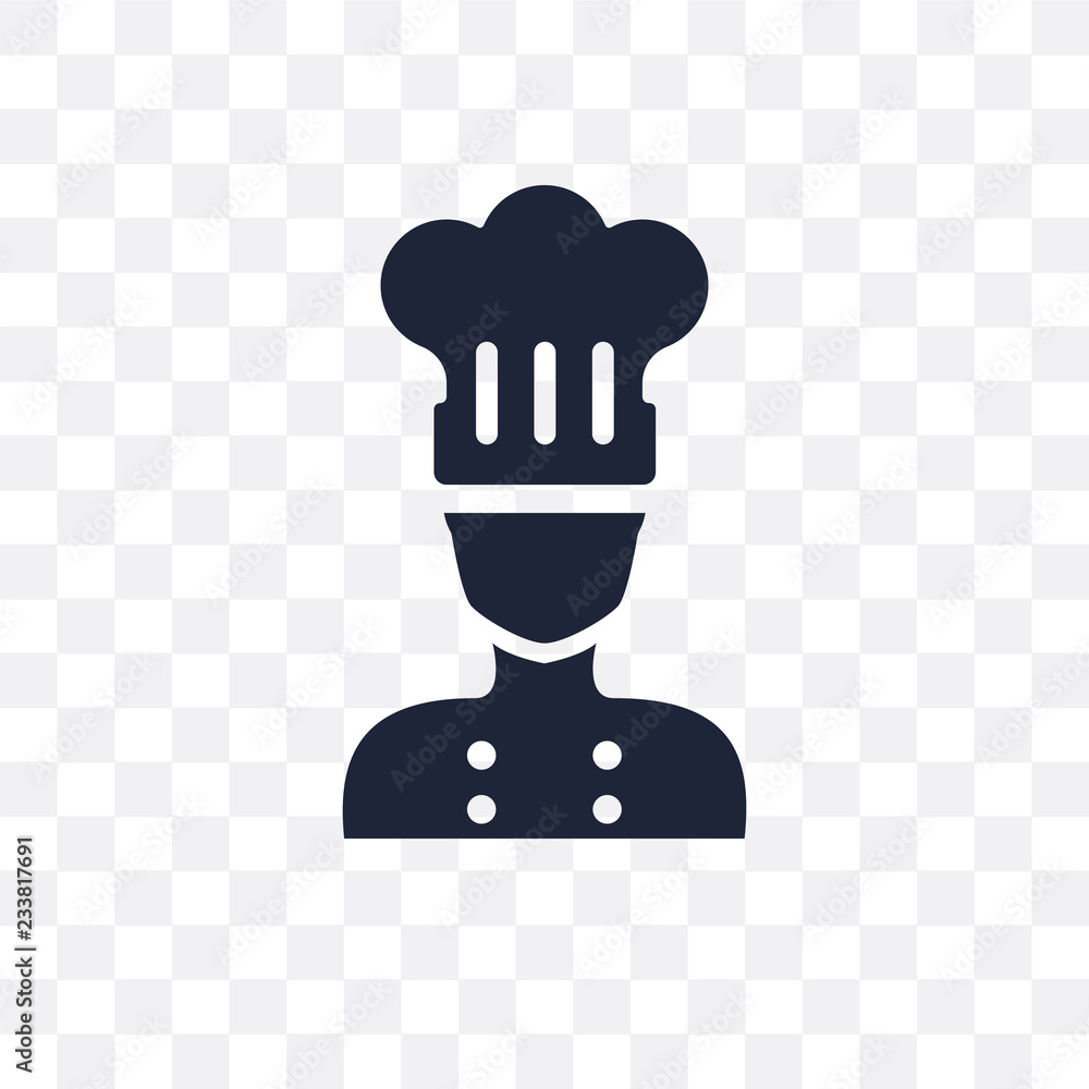 Kitchen chef transparent icon. Kitchen chef symbol design from People ...
