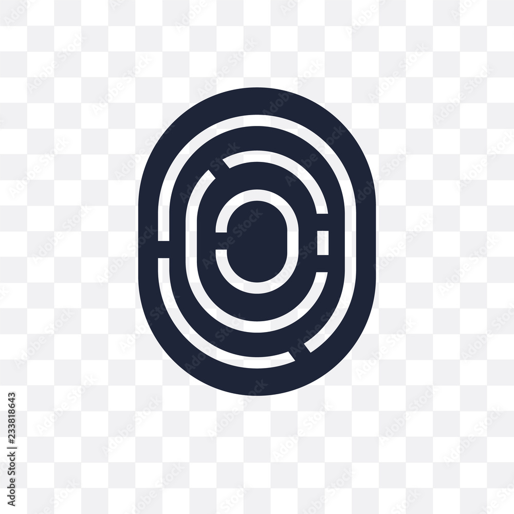 Biometric identification transparent icon. Biometric identification ...