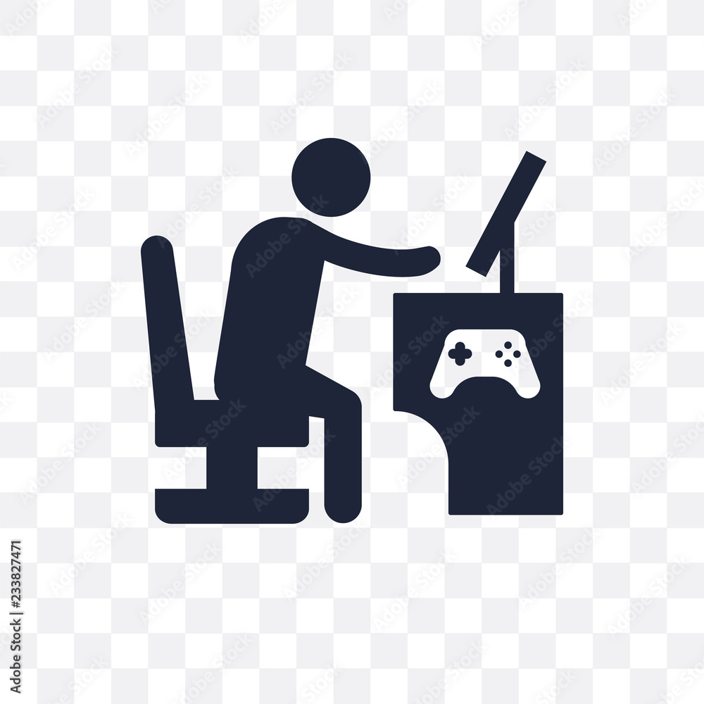 Game playing transparent icon. Game playing symbol design from Activity ...