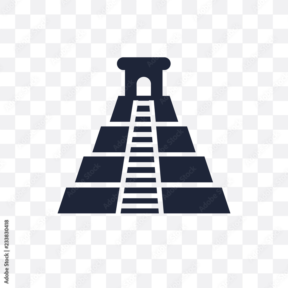 Chichen Itza transparent icon. Chichen Itza symbol design from ...