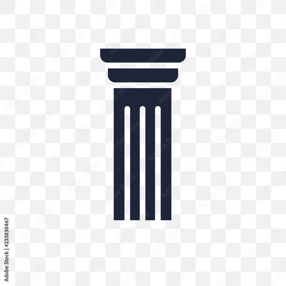 Column transparent icon. Column symbol design from Architecture ...