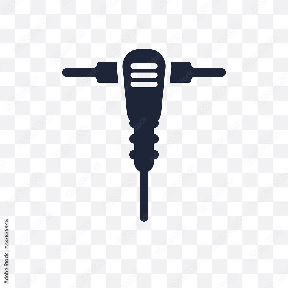 Jackhammer transparent icon. Jackhammer symbol design from Construction ...