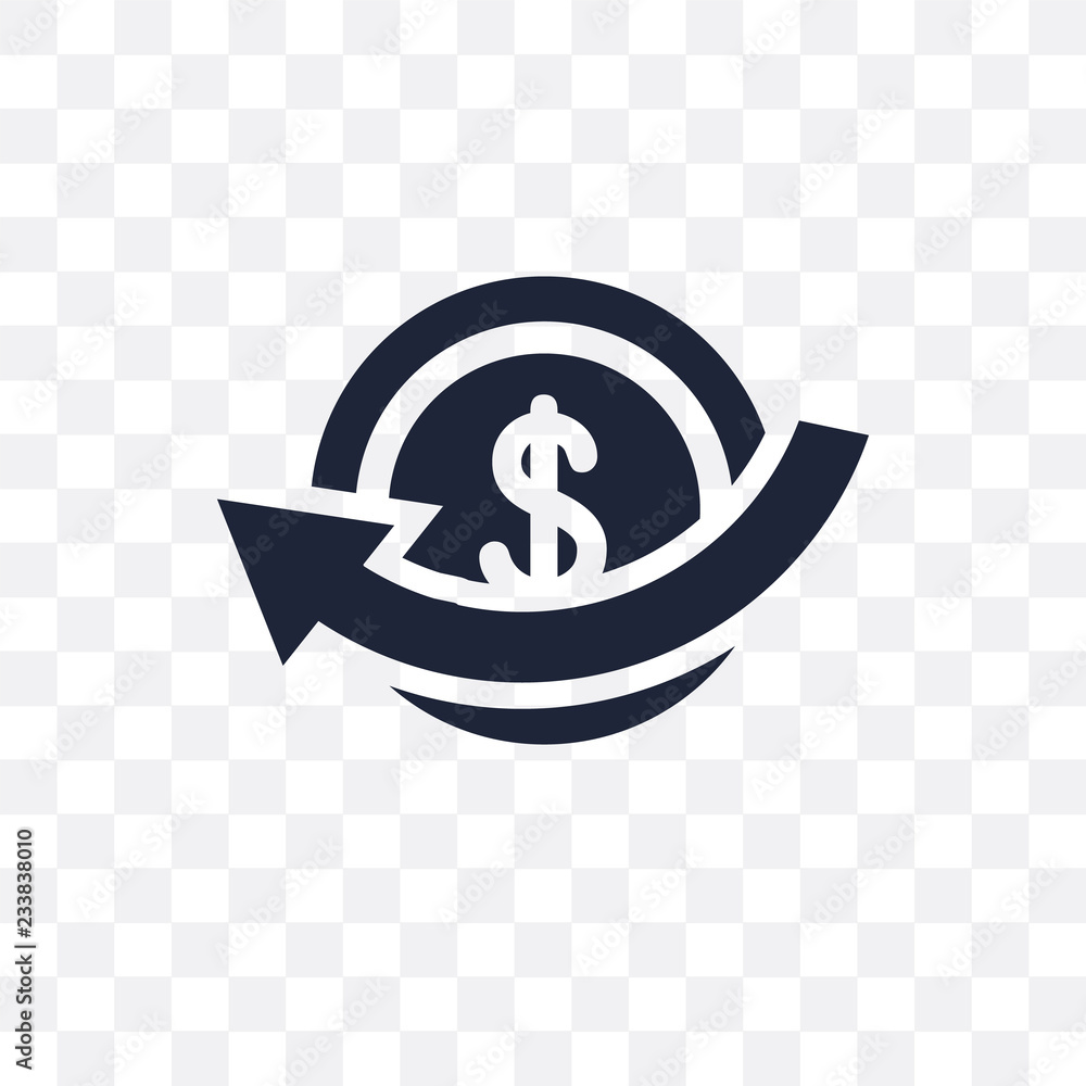 Refund transparent icon. Refund symbol design from Payment collection ...