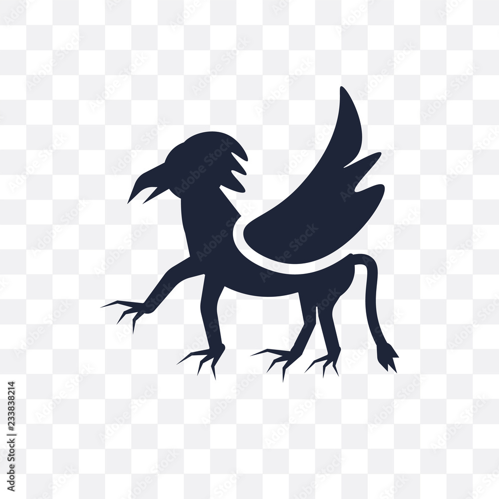 Griffin transparent icon. Griffin symbol design from Fairy tale ...