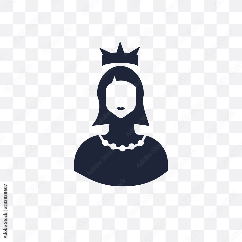 Princess transparent icon. Princess symbol design from Fairy tale ...