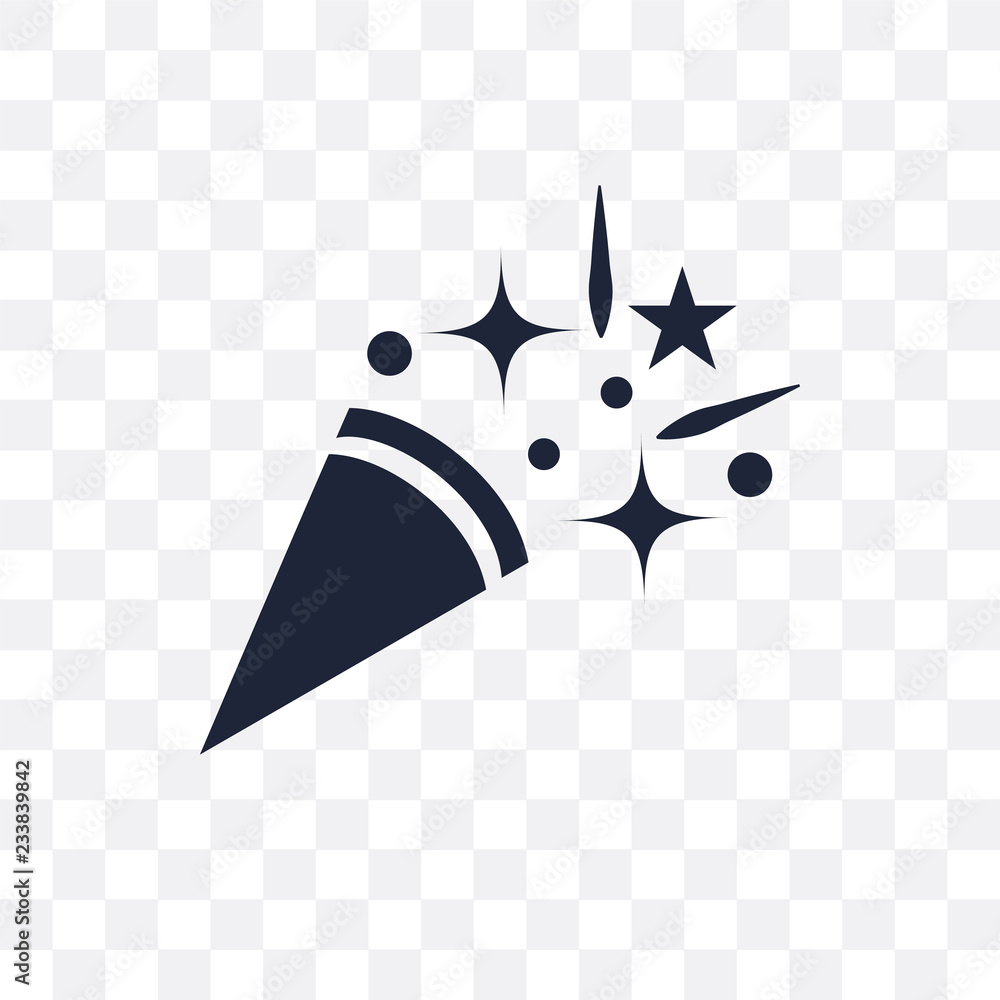 Confetti transparent icon. Confetti symbol design from Christmas ...