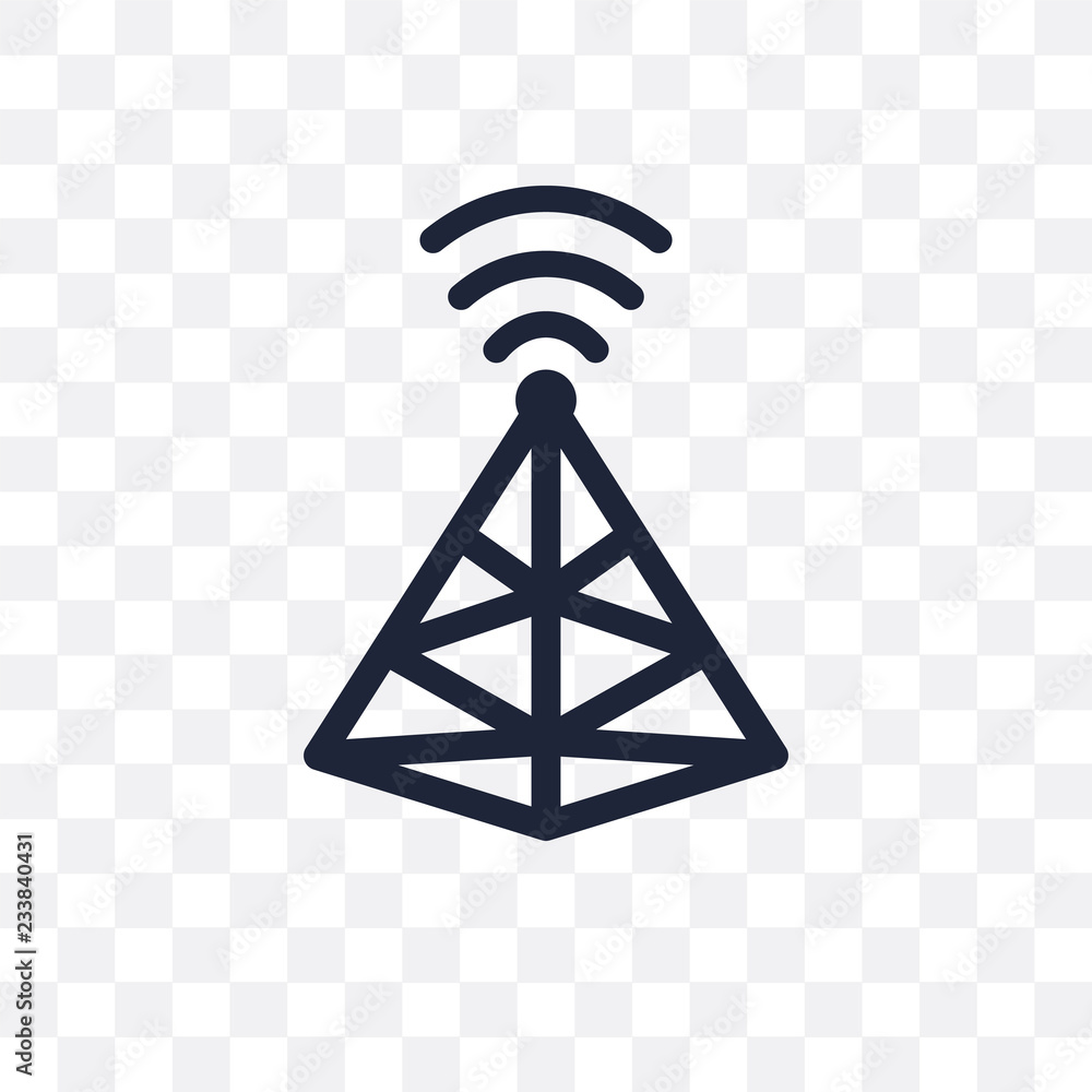 Signal transparent icon. Signal symbol design from Communication ...