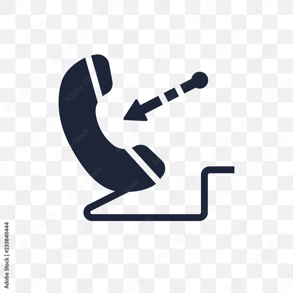 Incoming call transparent icon. Incoming call symbol design from ...