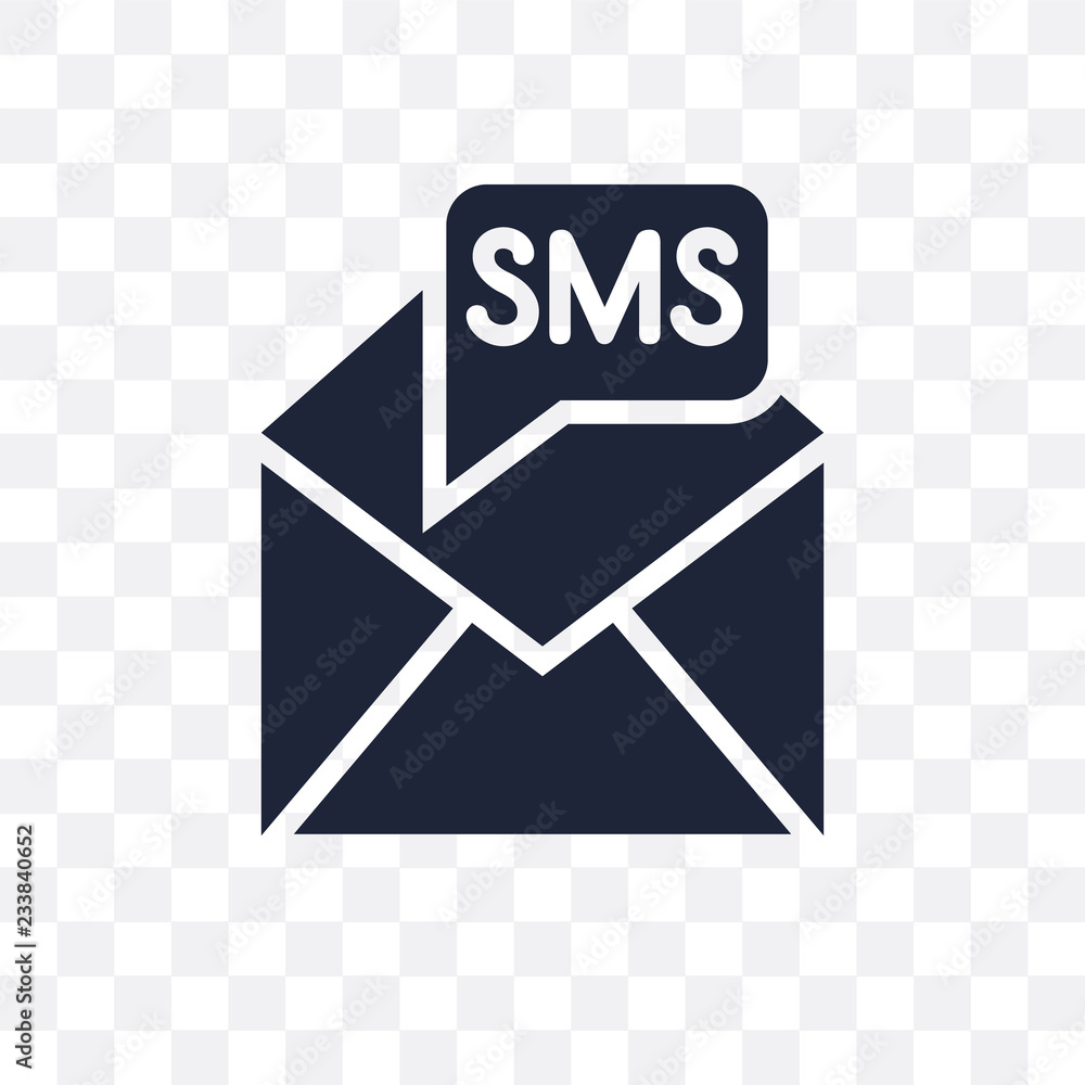 Sms transparent icon. Sms symbol design from Communication collection ...