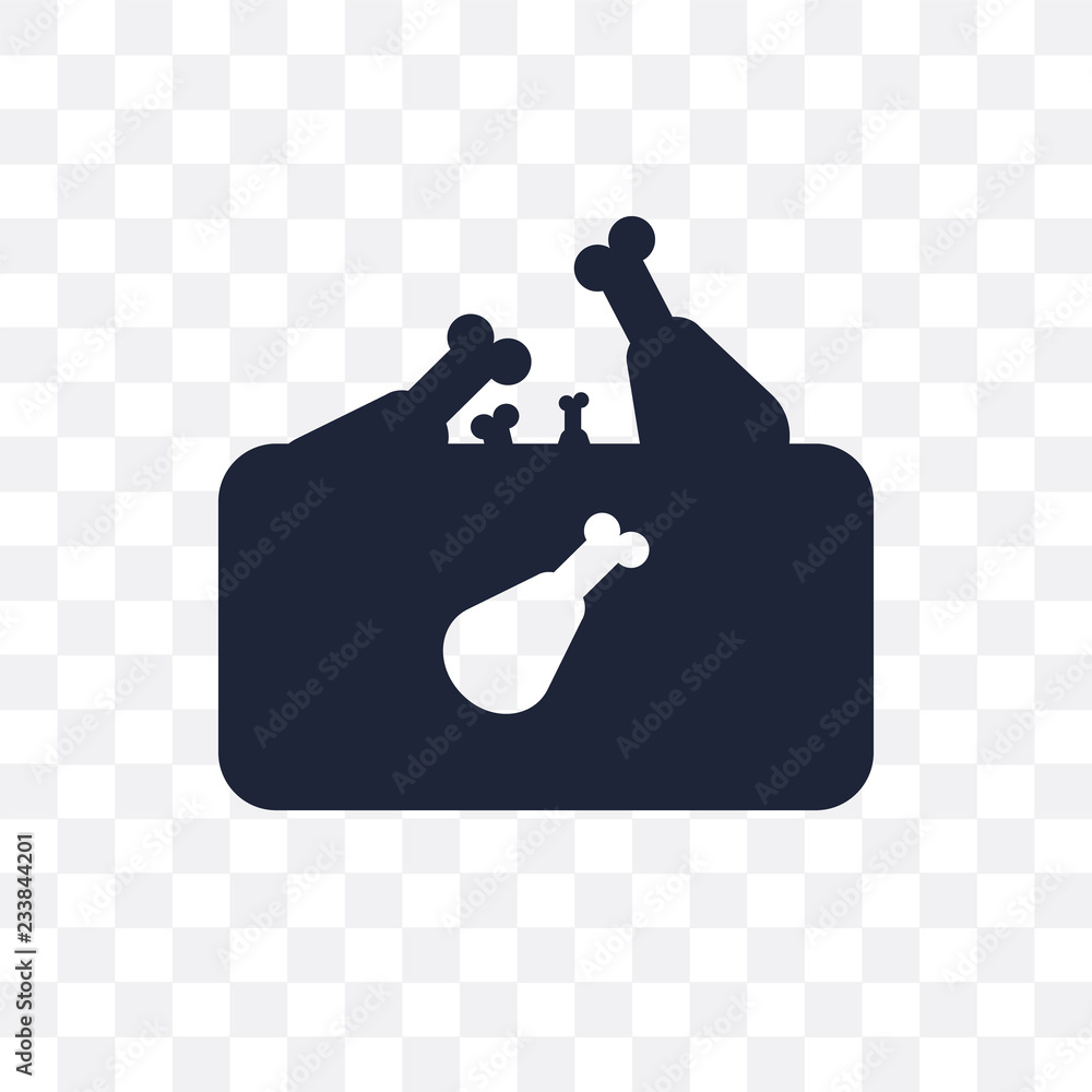 Fried chicken transparent icon. Fried chicken symbol design from ...