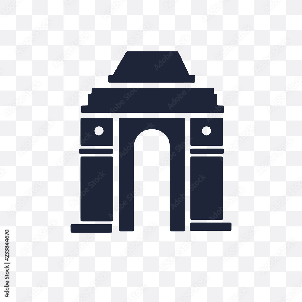 Gate of india transparent icon. Gate of india symbol design from India ...