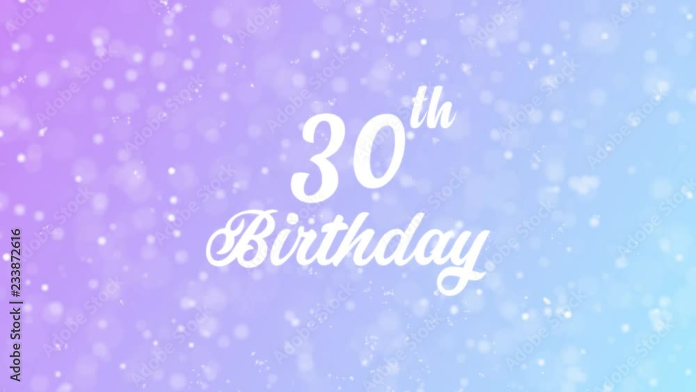 30th Birthday Greeting card text with beautiful snow and stars ...
