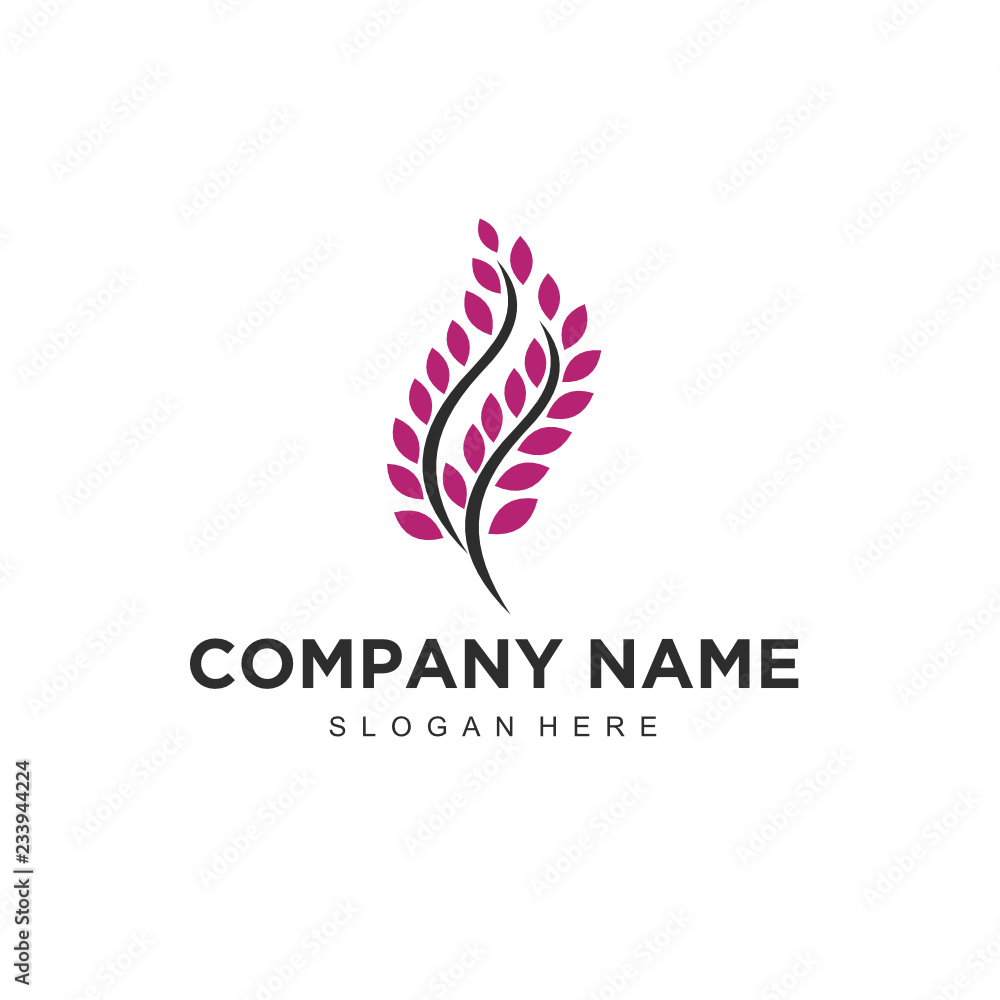 Simple minimalistic modern professional logo design of organic vector ...