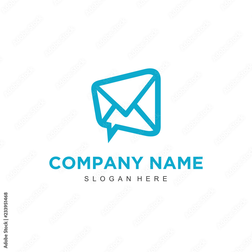 Simple minimalistic modern professional logo design mail vector EPS ...