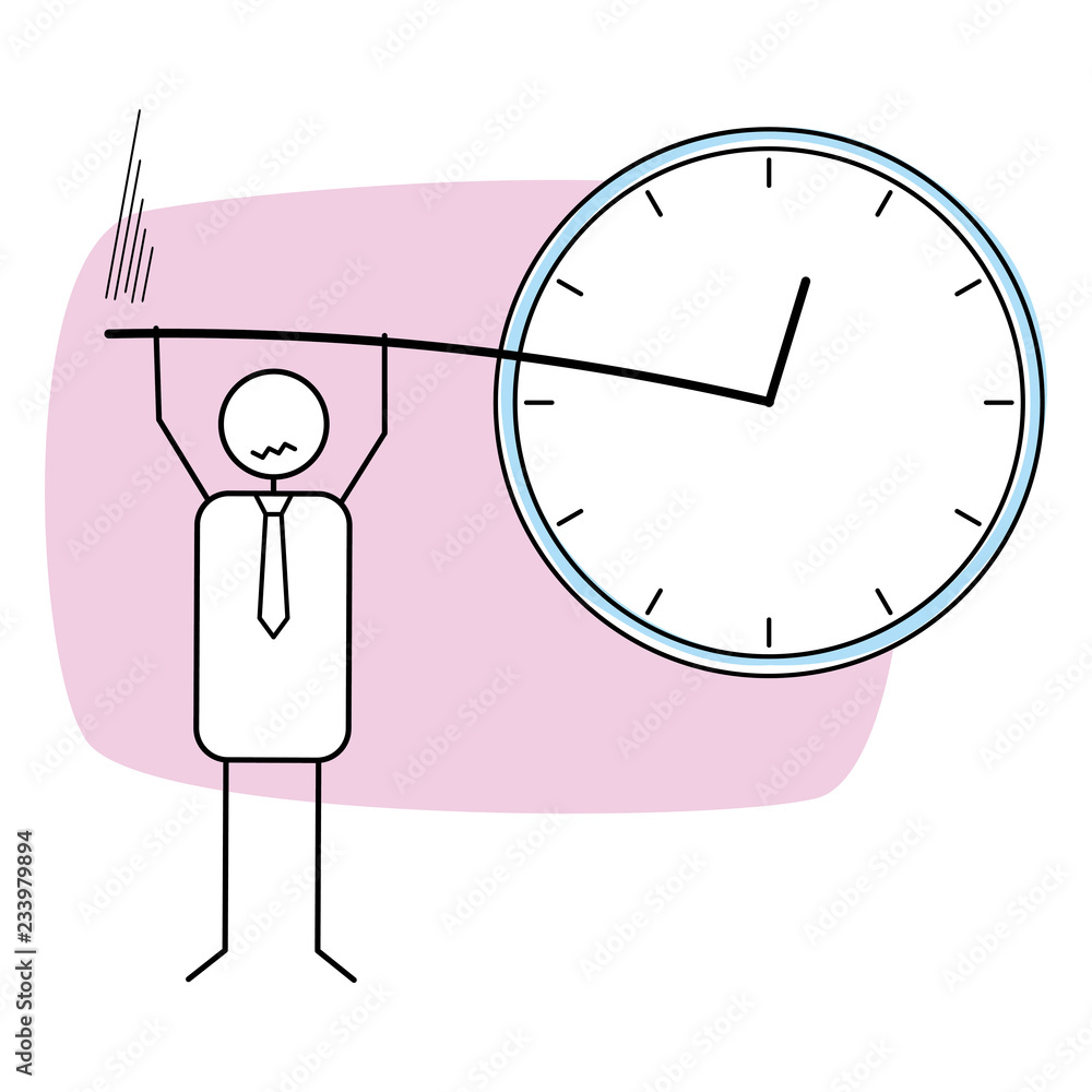 Stick Figure Clock