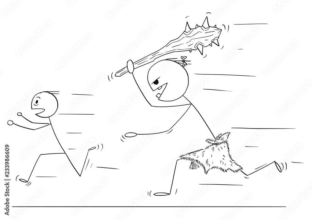 Scared Stick Person Clip Art