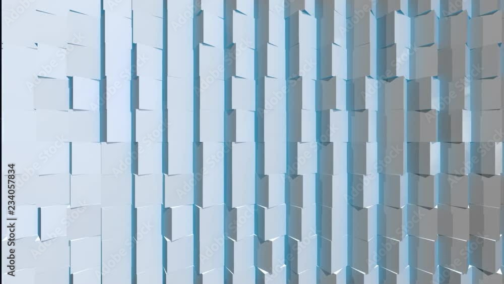 Rotating block wall - ideal for Infographics, overlays and titles Stock ...