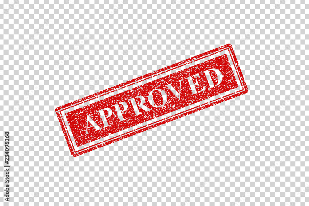 Vector realistic isolated grunge rubber stamp of Approved for ...