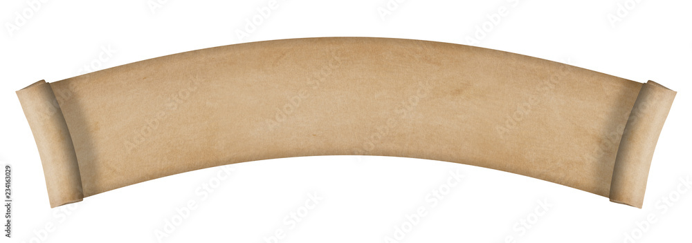 Old paper scroll - long curved Stock Illustration | Adobe Stock