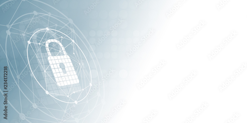 Information protection and cyber security. Modern safety digital ...