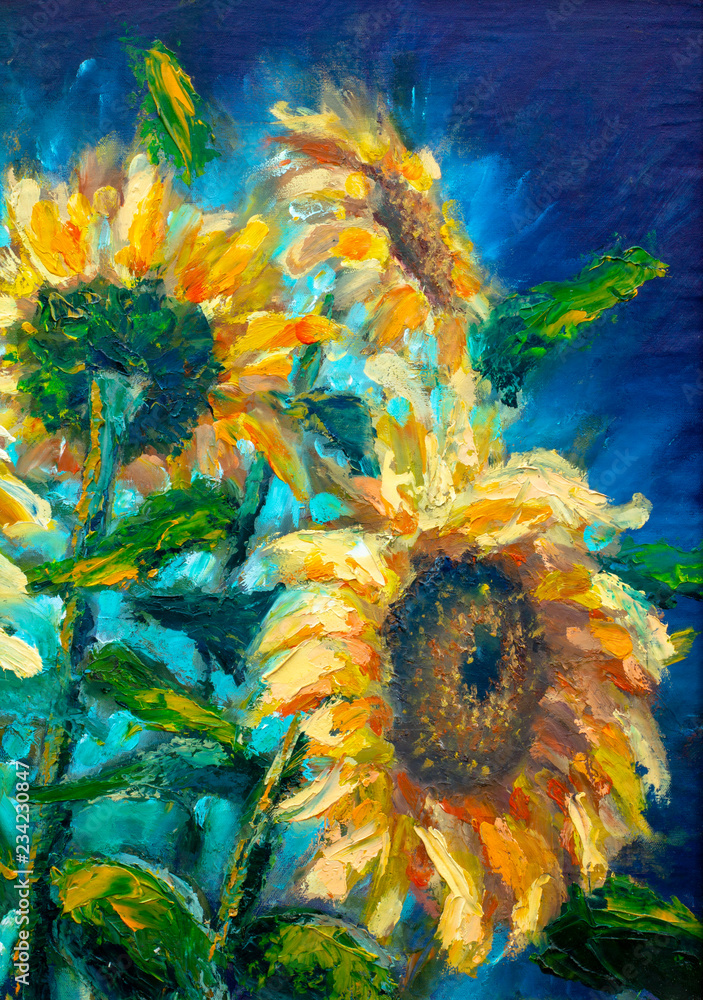 Sunflower Oil Painting