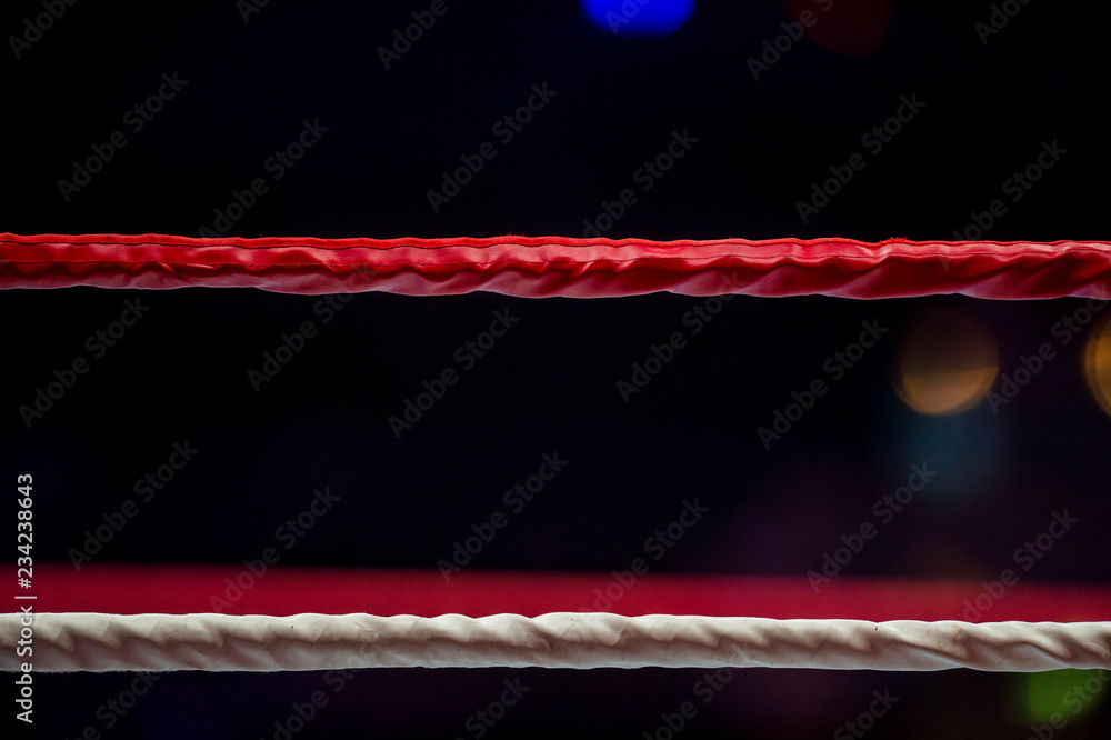 Boxing Ring Ropes Background