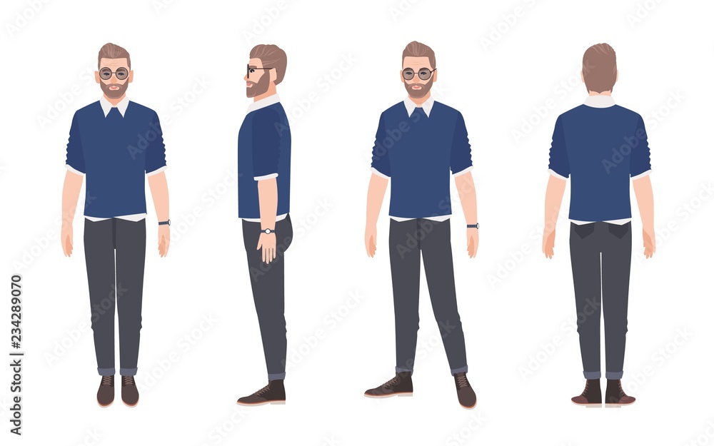 Cheerful bearded man wearing casual clothes and sunglasses. Smiling ...