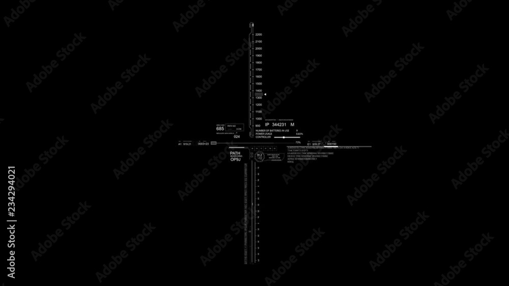 PNG Alpha.Hud Element.Cross Ui element separate screen for 4 parts ...