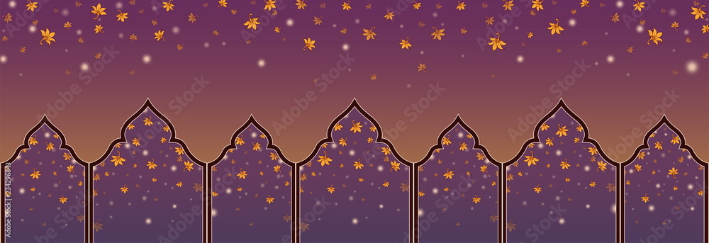 panorama backdrop,pattern thai style on red and blue background ...