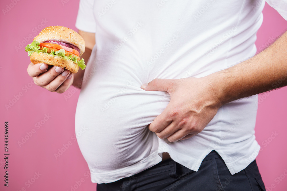 unhealthy eating, glutton, bad nutritional habits, overeating, fast ...