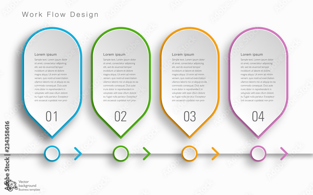 Workflow Chart #Vector Graphics Stock Vector | Adobe Stock