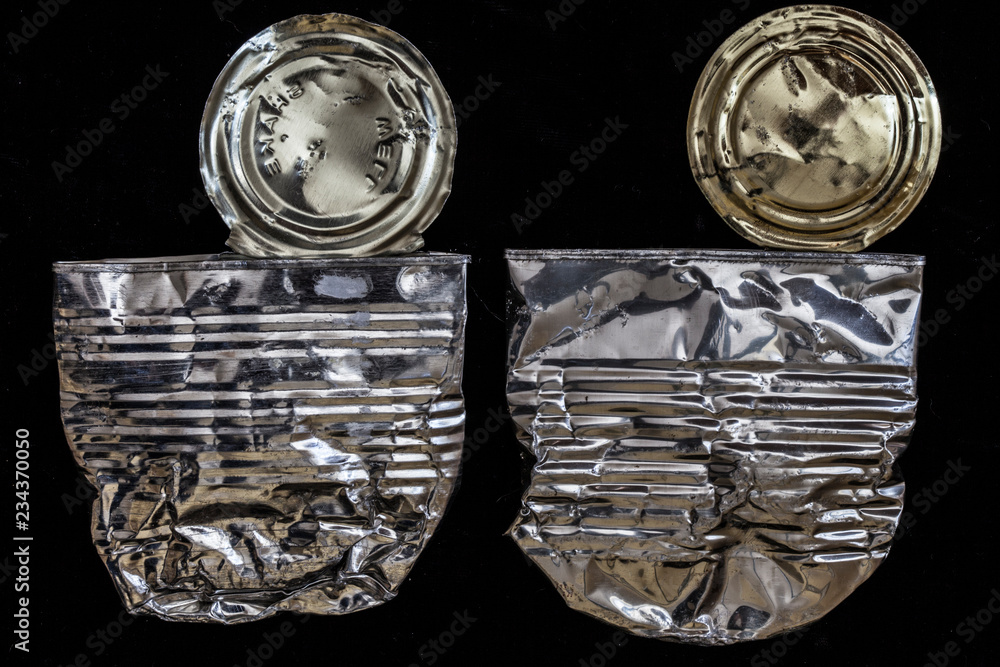 Crushed aluminum cans Stock Photo | Adobe Stock