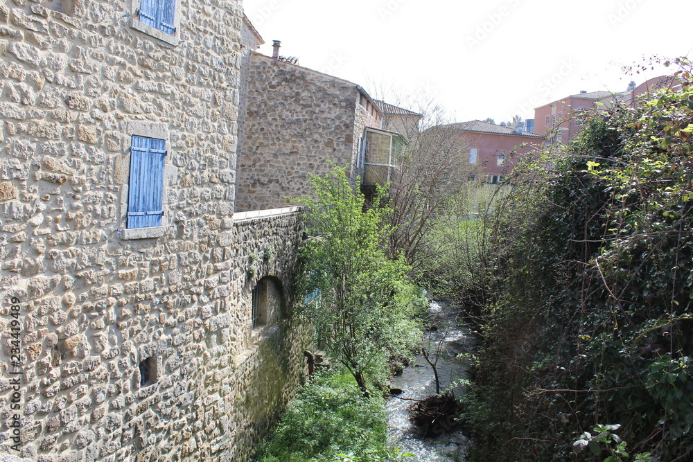 VILLAGE DE JOYEUSE - ARDECHE - FRANCE Stock Photo | Adobe Stock