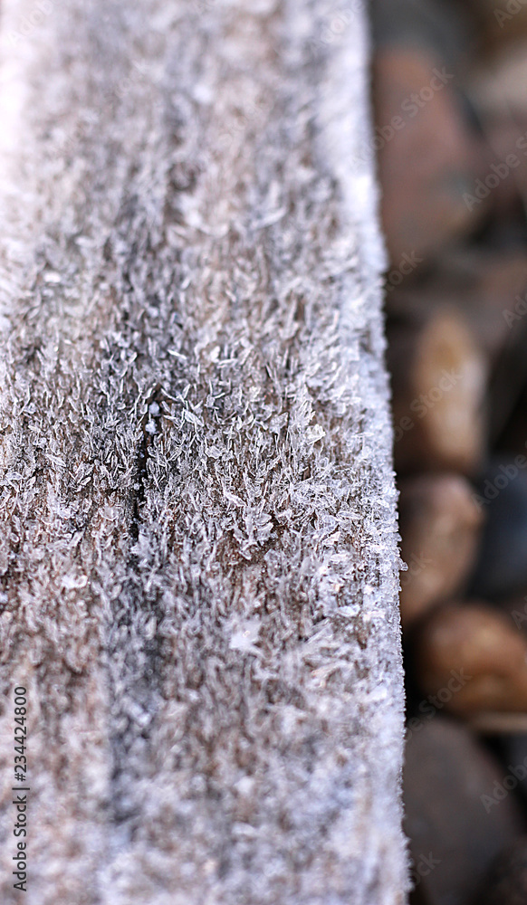 frosted weathered wood and stone texture. Background Stock Photo ...