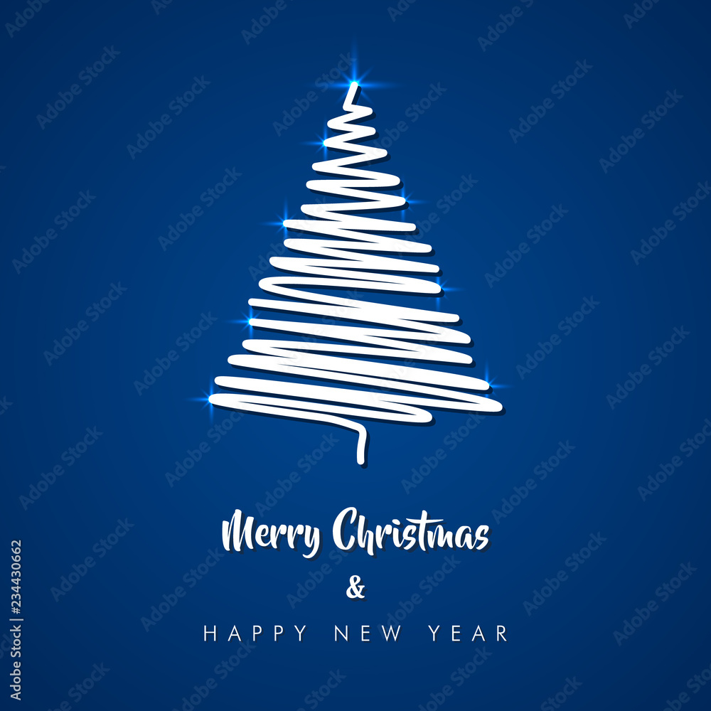Blue Corporate Christmas Card Designs