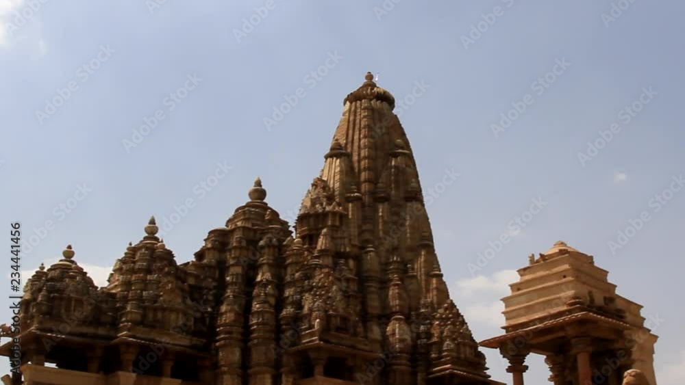 Hindu Temples of Love in Kajuraho of the 10th century, as they were ...