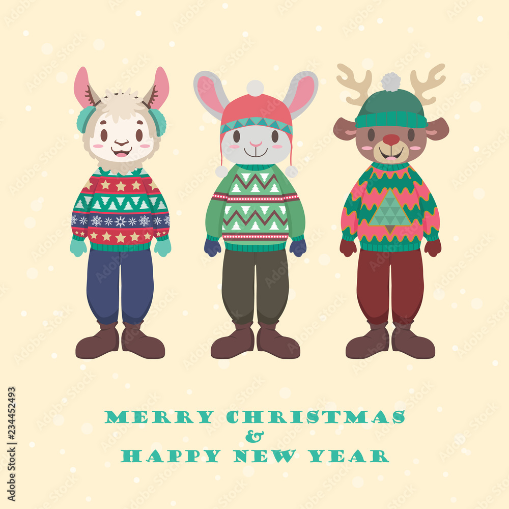 Cute Animals In Sweaters