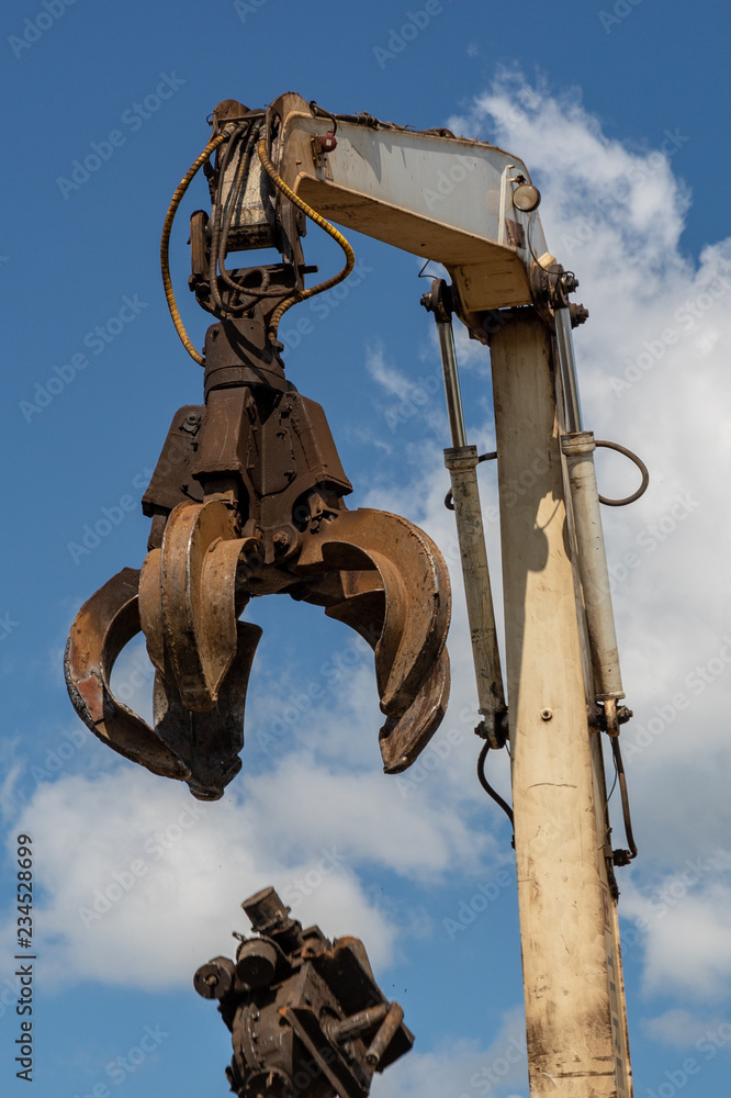 collection and disposal of scrap metal (scrap drive, disposal), loading ...