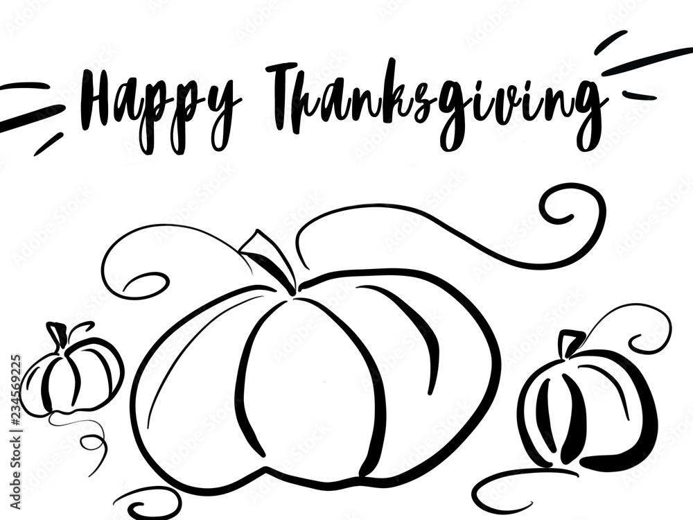 Thanksgiving Black And White Pictures