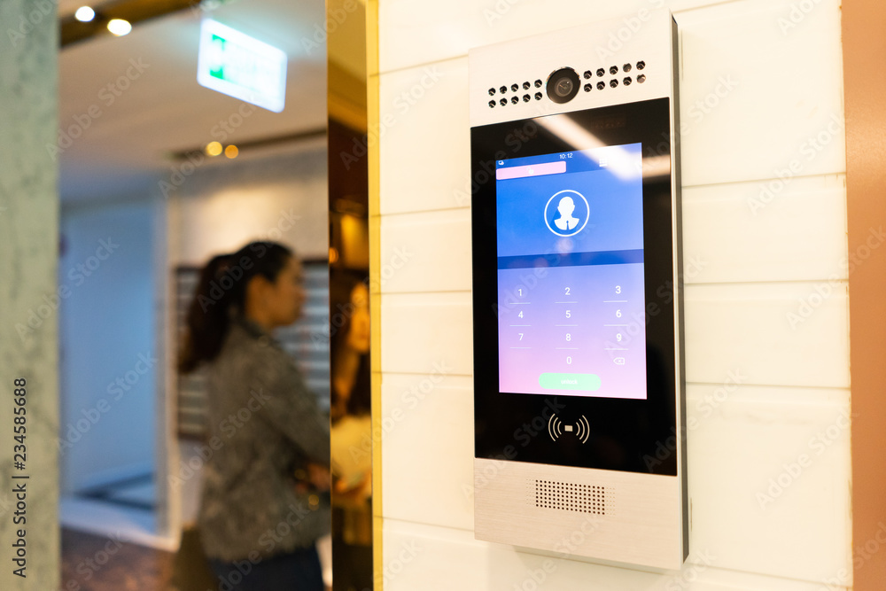 Face recognition scanner, The Artificial Intelligence (AI) system for ...