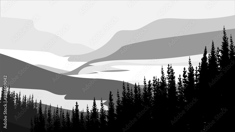 Dark Forest Vector