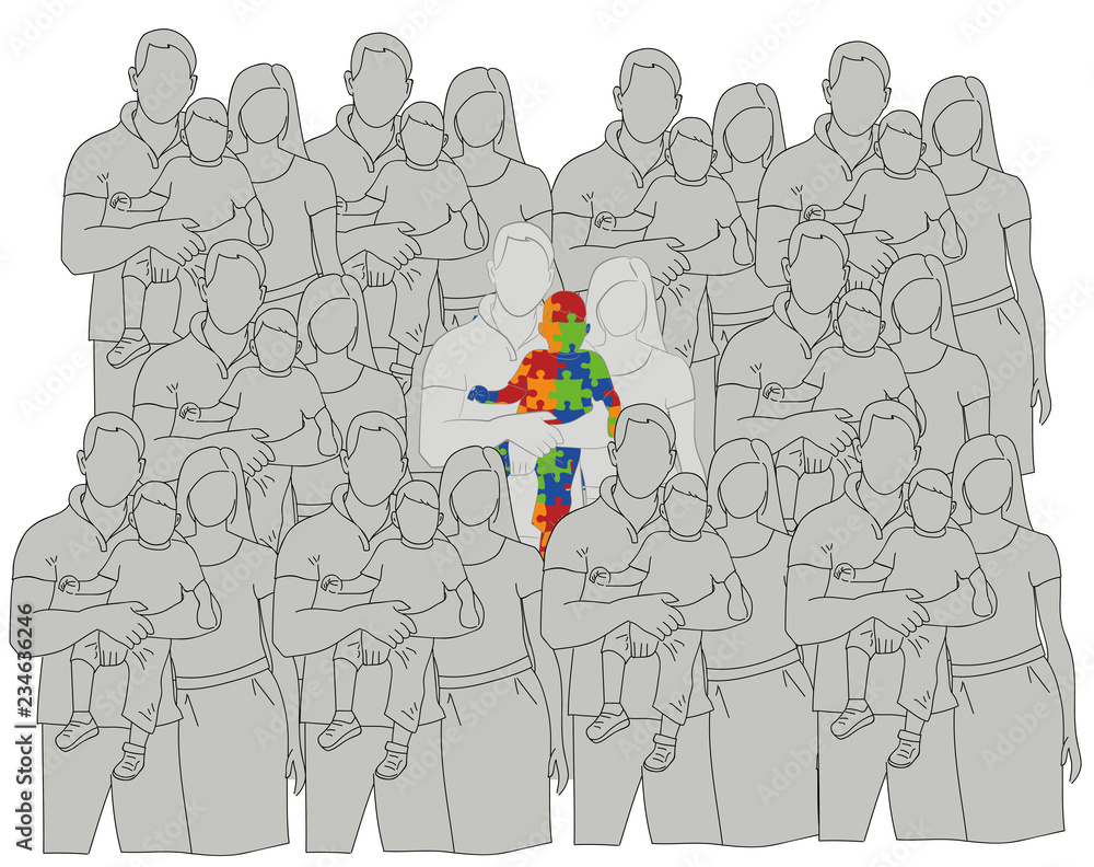 family with an autistic child compared to other families. World Autism ...