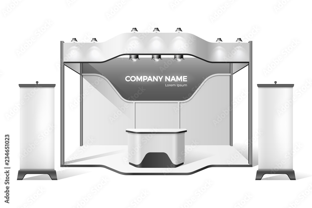 Vector exhibition stand business expo mock up Stock Vector | Adobe Stock